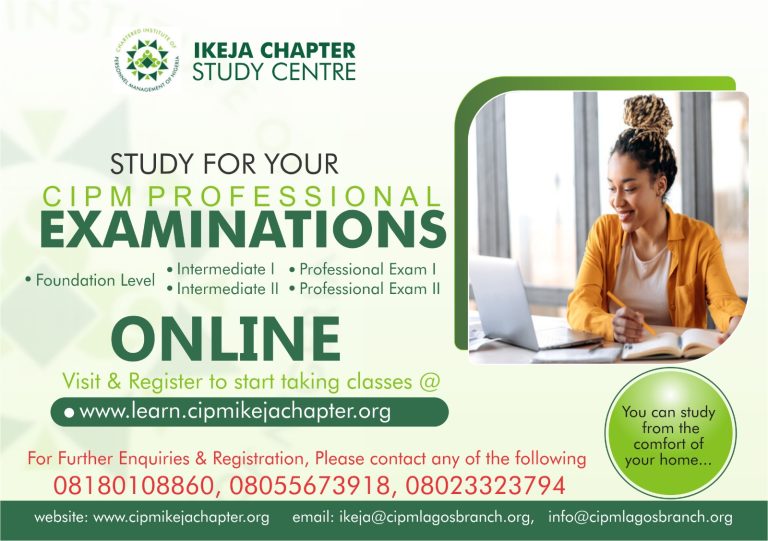 CIPM IKEJA CHAPTER, LAGOS BRANCH of the Chartered Institute of ...